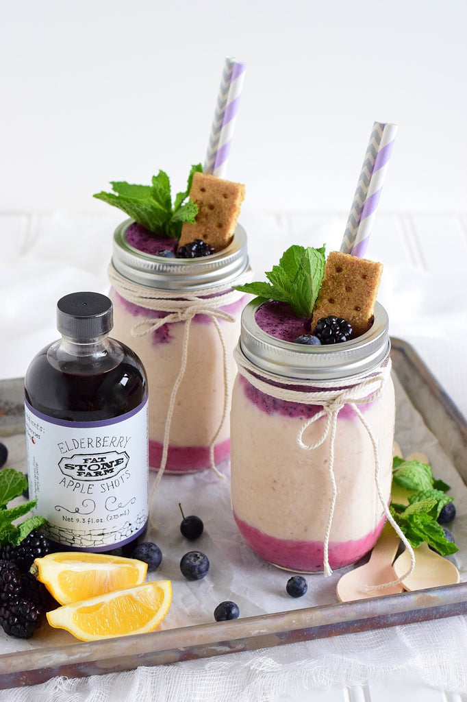 Elderberry Cheesecake Smoothie